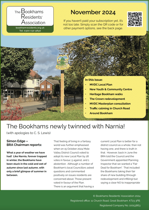 November 2024 BRA Newsletter | Bookhams Residents Association