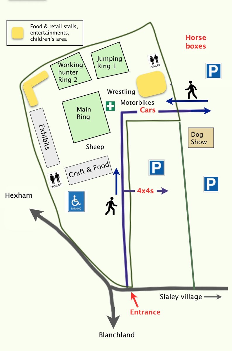 Slaley Show | Look at our lovely Showground Map