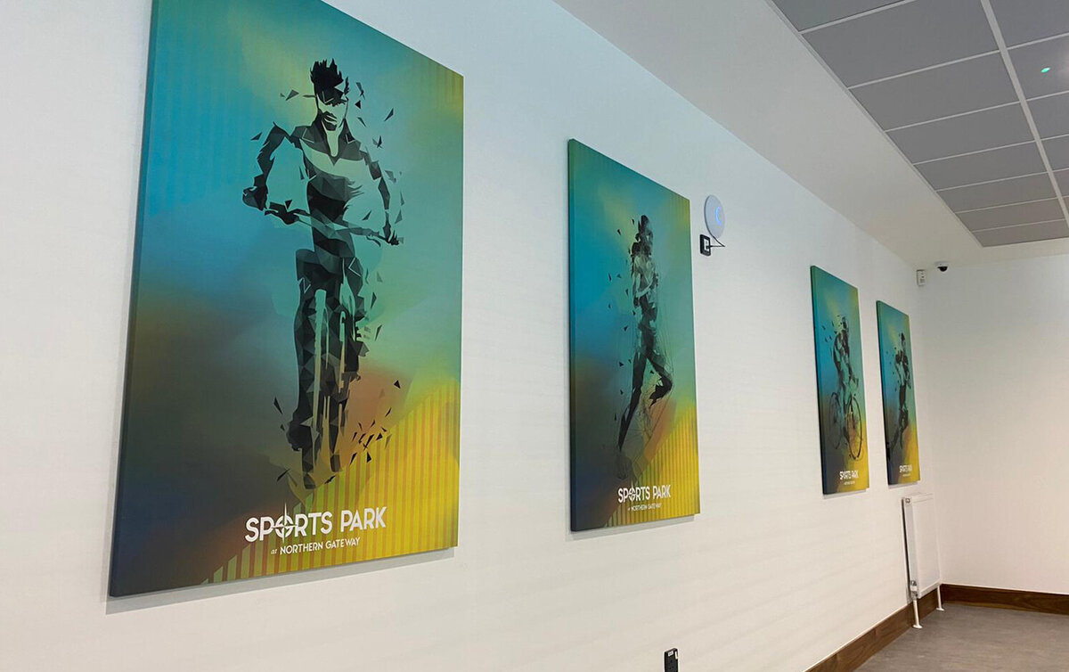 Full signage and interior design service for Sports Facility | Esign UK