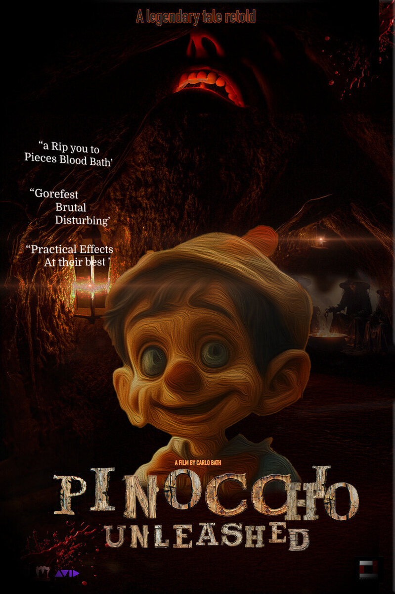 Exclusive First Look at 'PINOCCHIO UNLEASHED,' Carlo Bath's 2025 Horror Movie | Britflicks